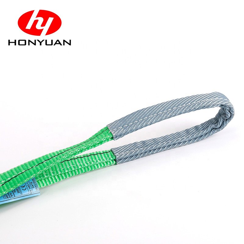 Green Polyester Webbing Slings
