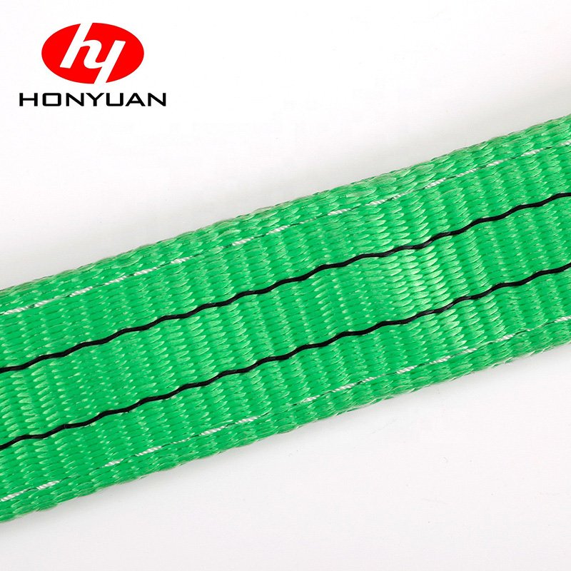 Green Polyester Webbing Slings