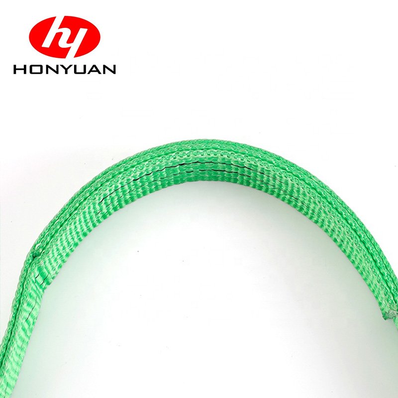 Green Polyester Webbing Slings